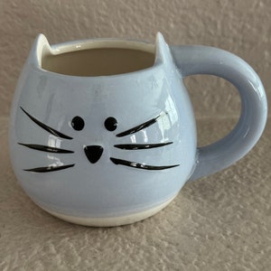 Adorable Cat Face Mug Trio - Etsy