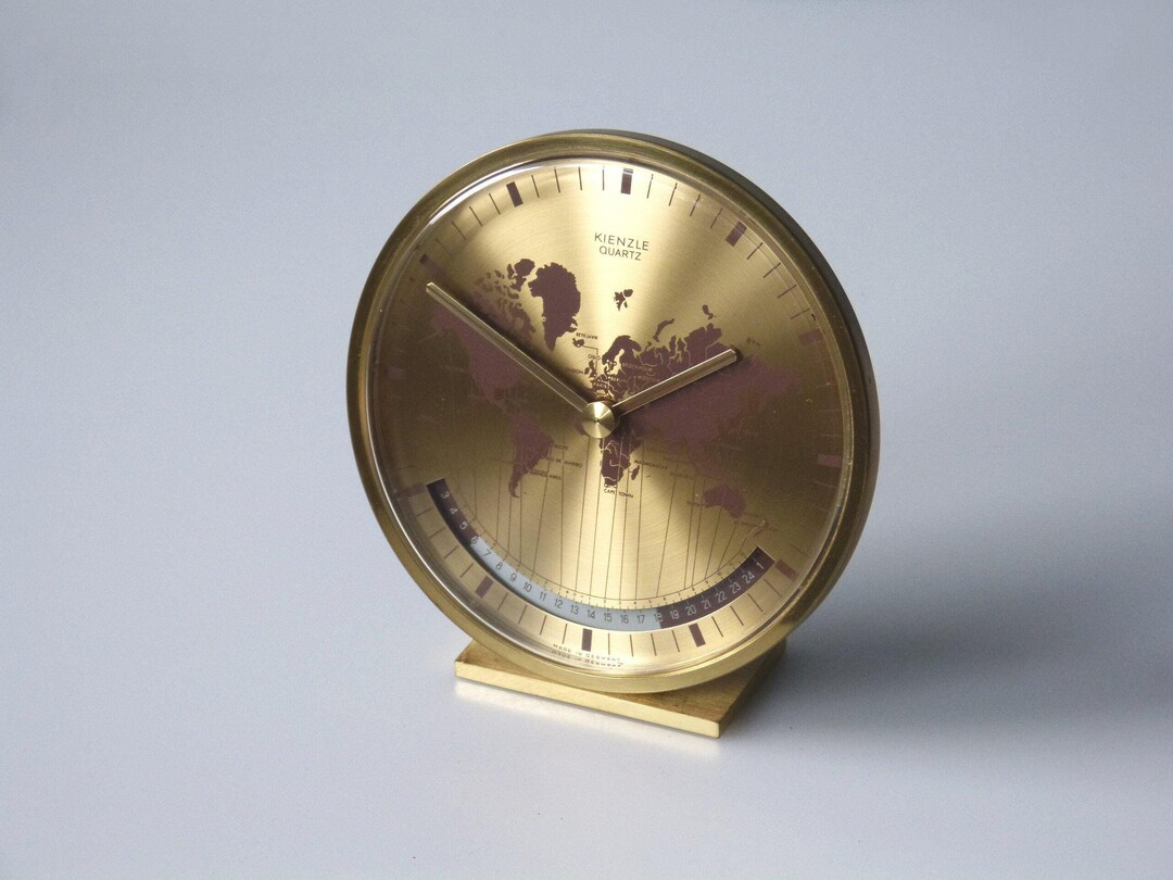 World Time Table Clock by Kienzle - Etsy