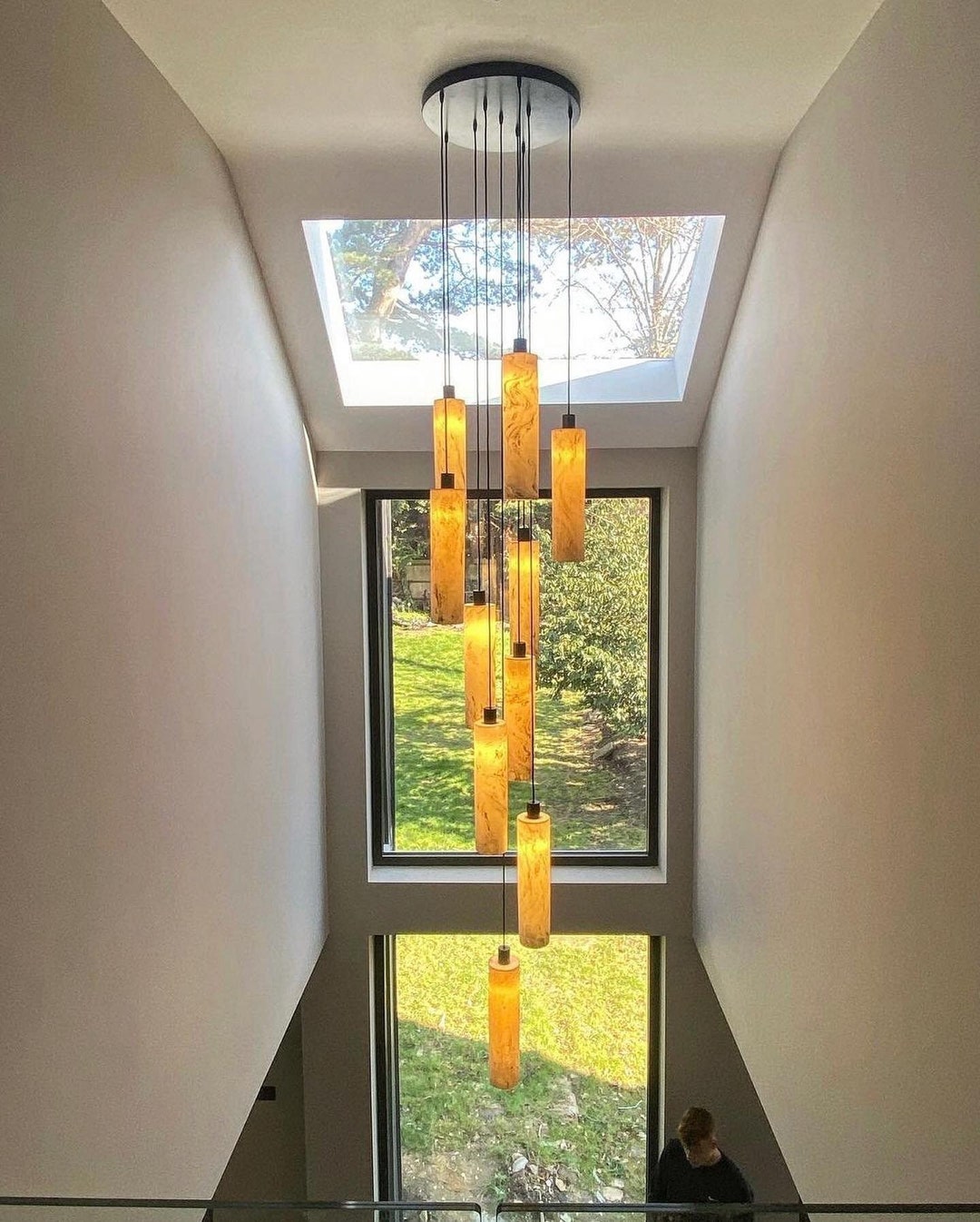 Marbled Porcelain Chandelier Cluster Light - Handmade Porcelain ...