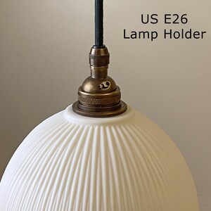 Prismatic Porcelain Pendant Light - Handmade Translucent Warm Ceramic ...