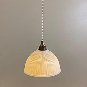 Prismatic Porcelain Pendant Light - Handmade Translucent Warm Ceramic ...