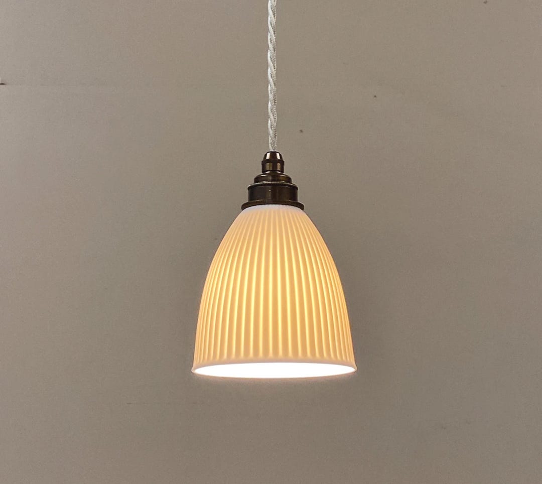 Porcelain Pendant Light - Handmade Ceramic Translucent Pendant Lighting ...