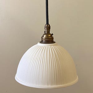 Prismatic Porcelain Pendant Light - Handmade Translucent Warm Ceramic ...