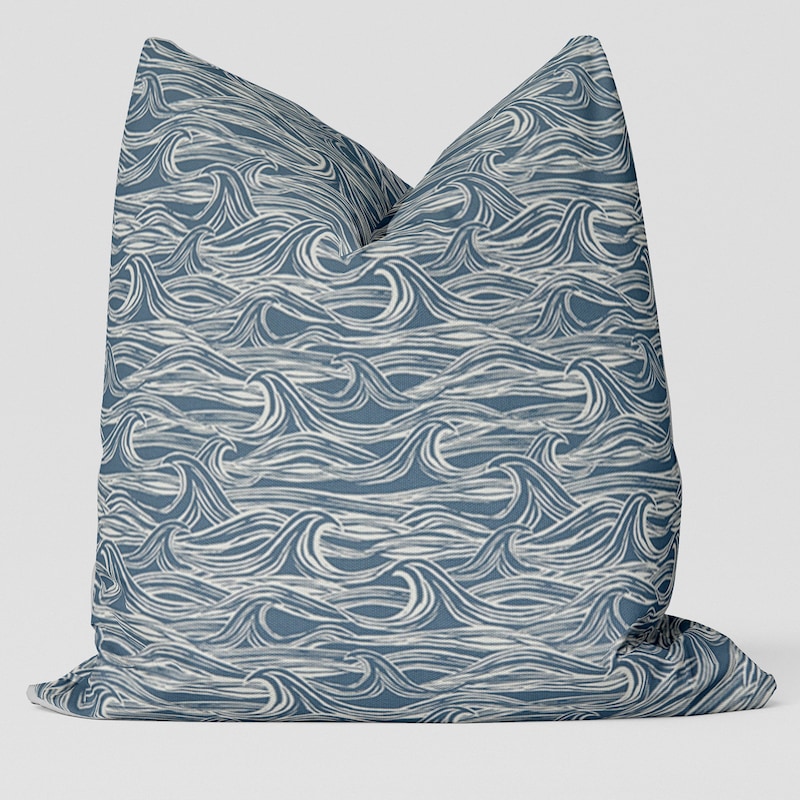 Waves Pillow - Etsy