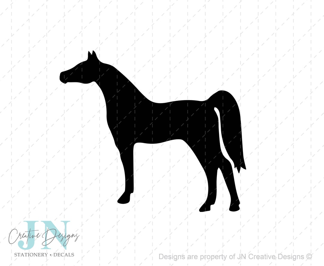 Arabian Halter Horse Decal, Horse Decal, Horseback Riding, Yeti Decal ...