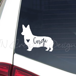 Corgi Decal Pembroke Corgi Sticker Welch Corgi Car Decal - Etsy