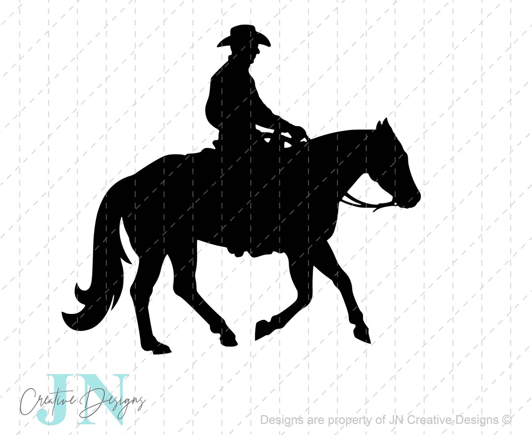 Ranch Rider HORSE Decal, Cow Horse Decal, Equine Decals, Car Decals ...