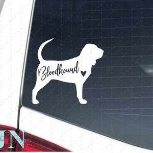 BLOODHOUND Car Decal, HUNTING Dog Sticker, Car Decal, Tumbler Decal ...