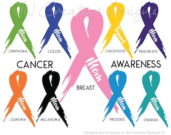 Cancer Ribbon Car Decal - Etsy