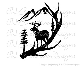 Deer Car Decal - Etsy
