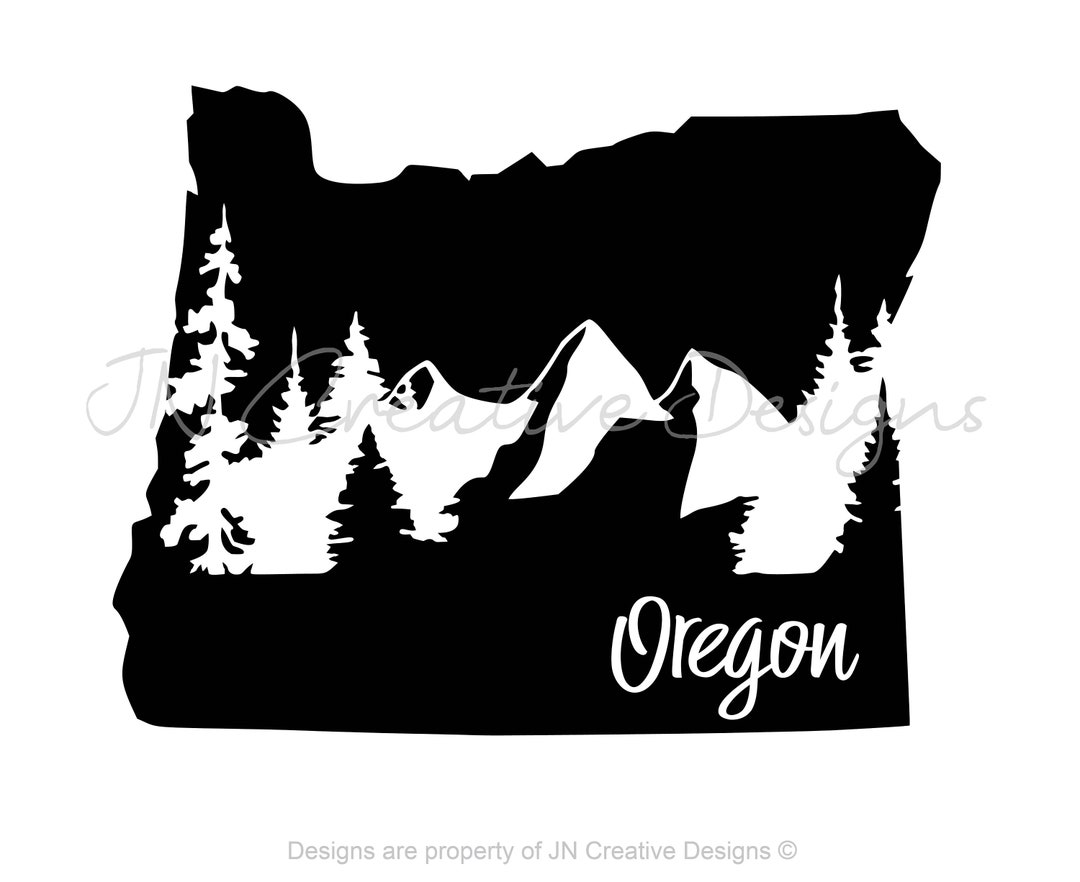 Oregon State Decal Pacific Northwest Decal Home State - Etsy
