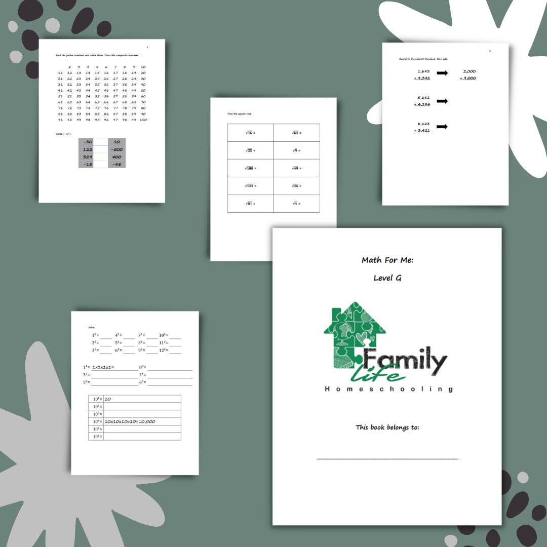 Sixth Grade Math Pack Worksheets Workbooks Curriculum - Etsy