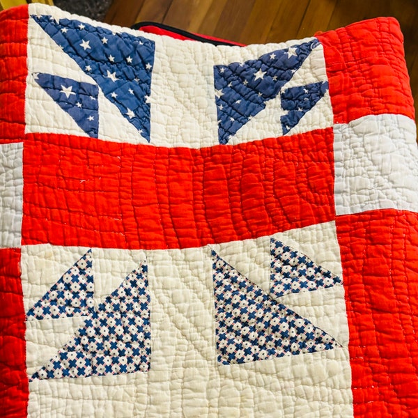 Red White Blue Quilt - Etsy