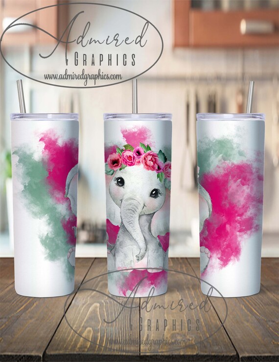 Elegant Elephant Sublimation Design Elephant Sub Tumbler - Etsy