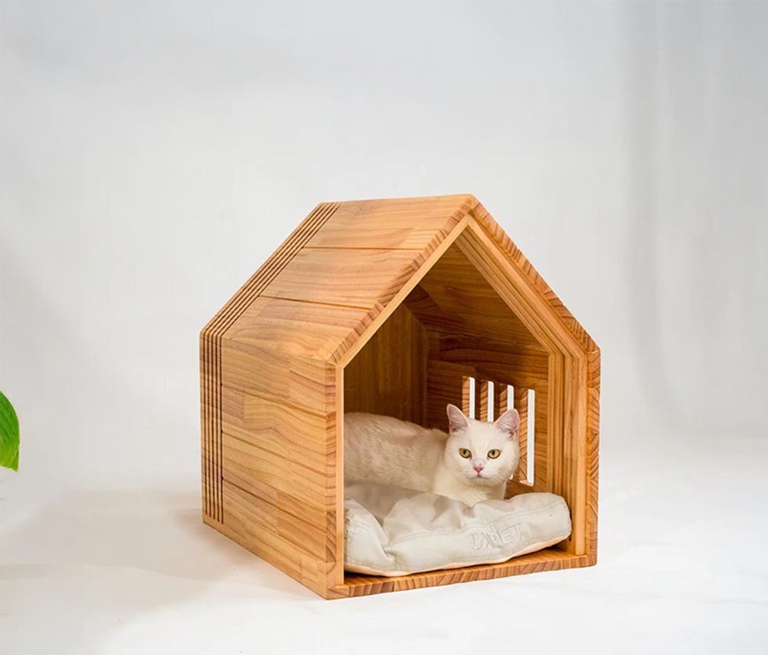 Wooden House for Dog and Cat, Multi Size Pet House, Pet Bed Pet ...
