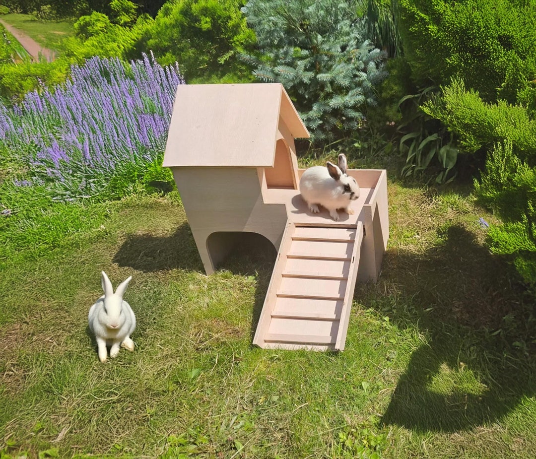 Bunny Rabbit House, Guinea Pig House, Rabbit Castle, Rabbit Furniture ...