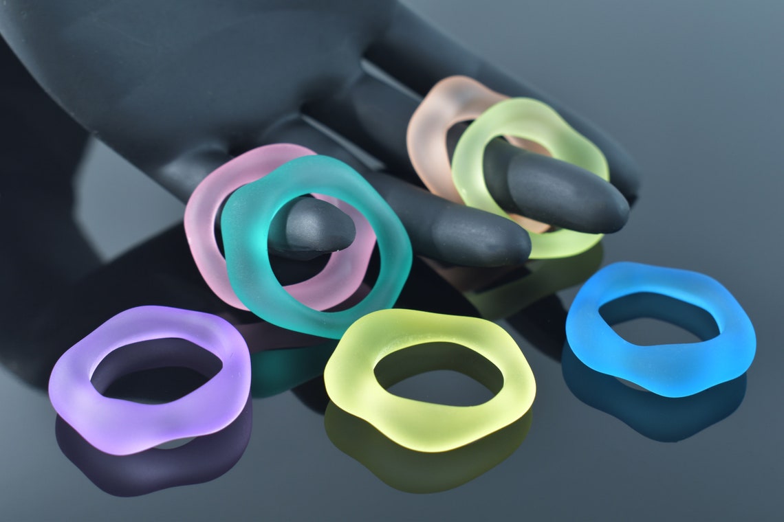 Resin Ring, RCR-06B, 1 Piece, Matte Color, Inner 17mm, Closed Ring - Etsy