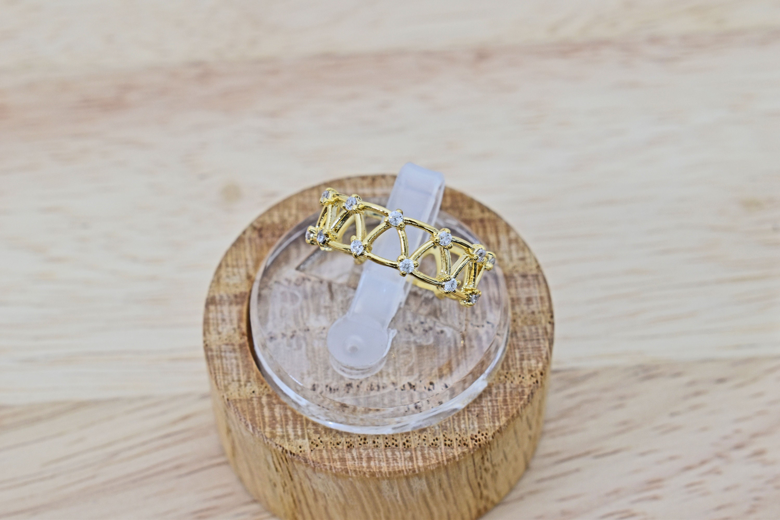 Ring, RW-35G, 16K Shiny Gold Plated Brass, Wire Ring, Inner 16.5mm ...