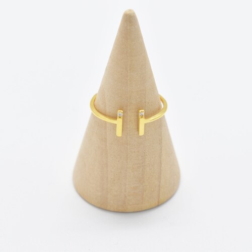 Ring RW-74G 1pc 16K Shiny Gold Plated Brass Multi Colored - Etsy