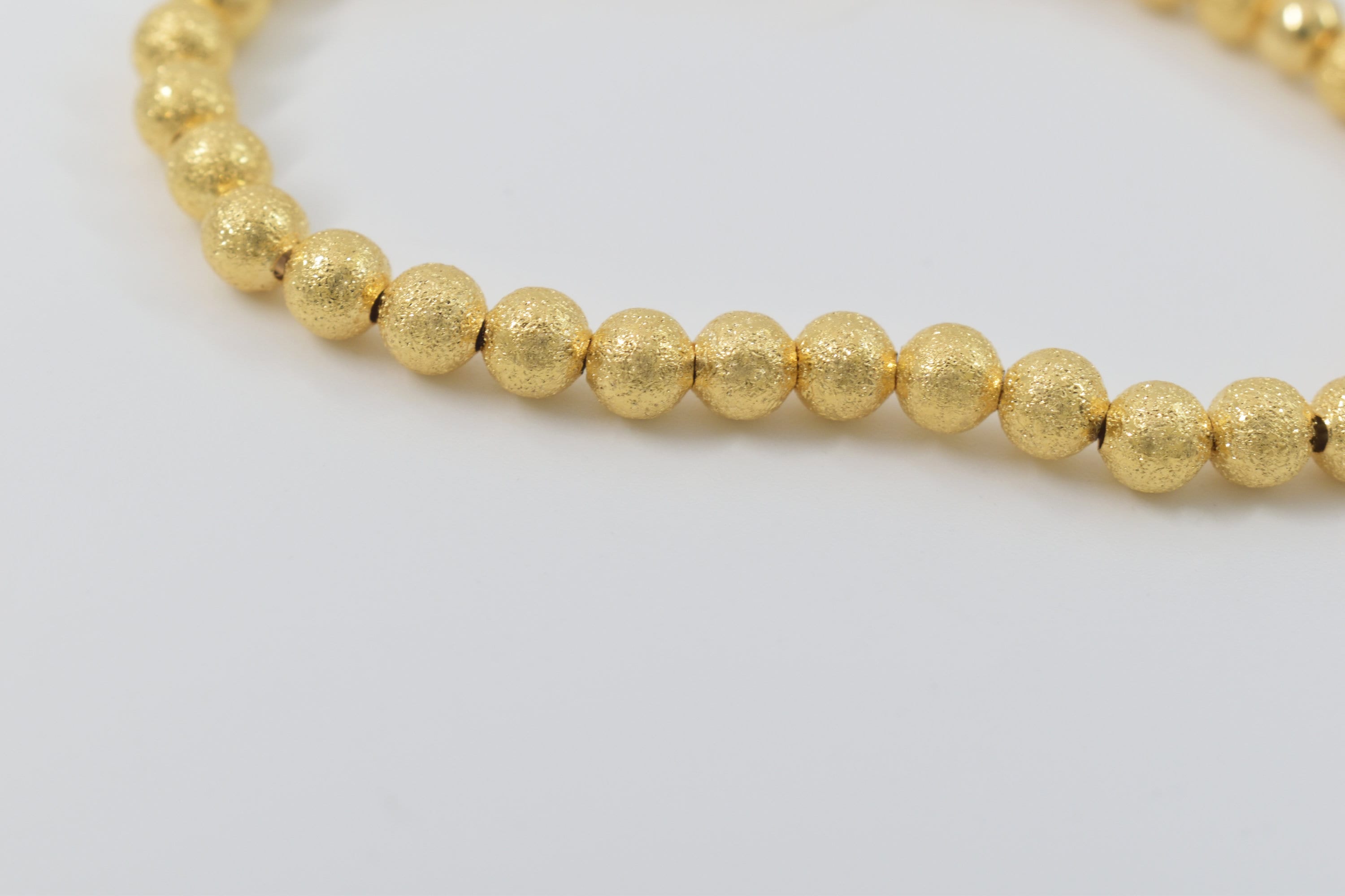 Golden Ball Bangle, BSH-13G, 1pc, 16K Shiny Gold Plated Brass, Inner ...