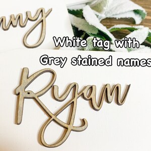 Wood Name Tags/stocking Name Tag/personalized Gift Tags/3d Name Tags - Etsy