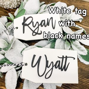 Wooden Laser Cut Name Tags/stocking Name Tags/christmas - Etsy
