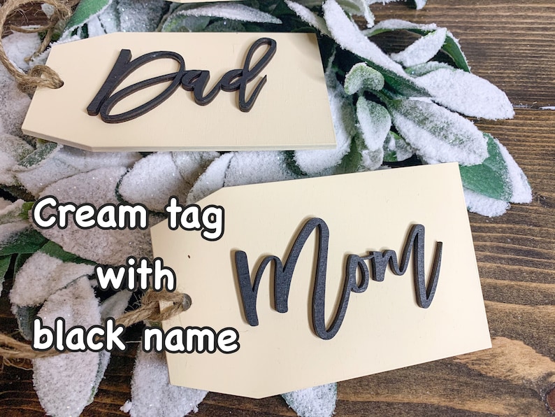 Wooden Laser Cut Name Tags/stocking Name Tags/christmas - Etsy