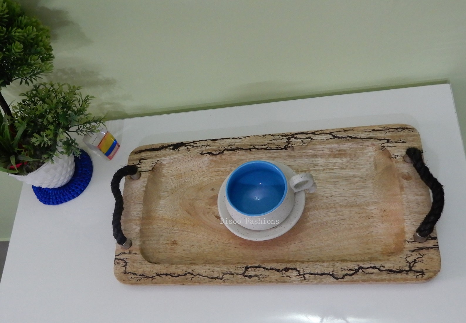 TRAY With Special Burning Affects on Wood Spacious Tray 15 - Etsy