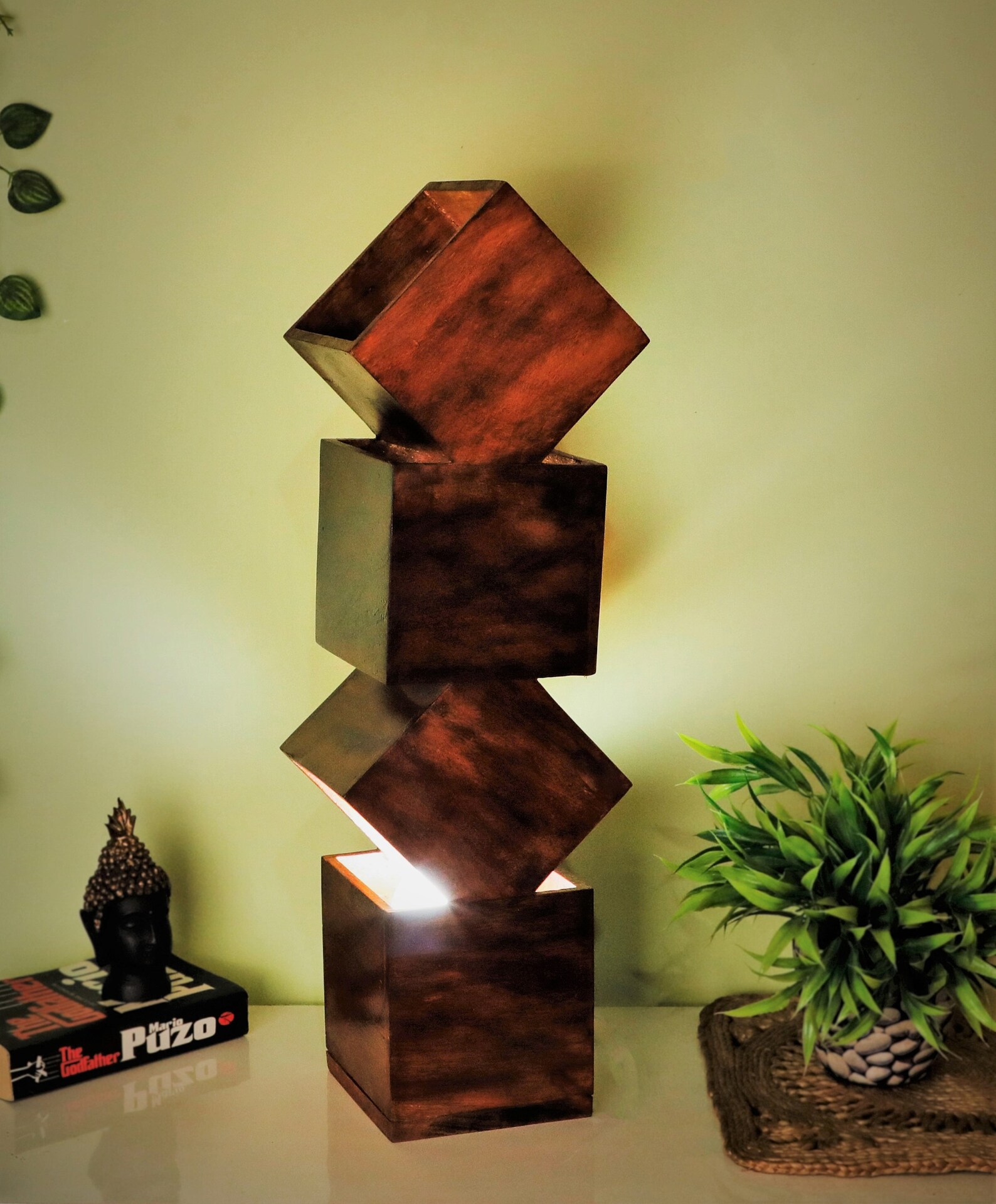Table Lamp Unique Geometrical Design Pattern Based on Vastu Concept ...
