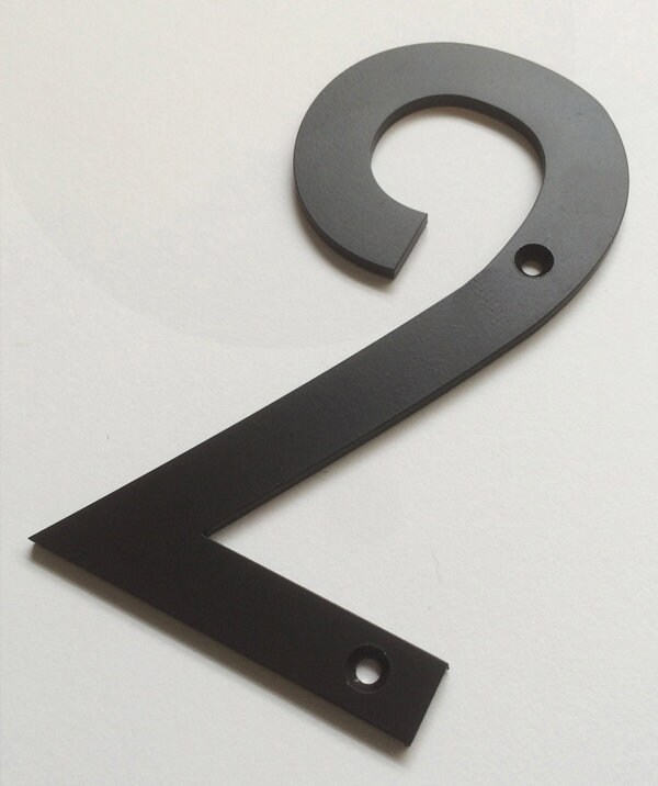 5 Inch High Craftsman Style House Numbers Satin Black - Etsy