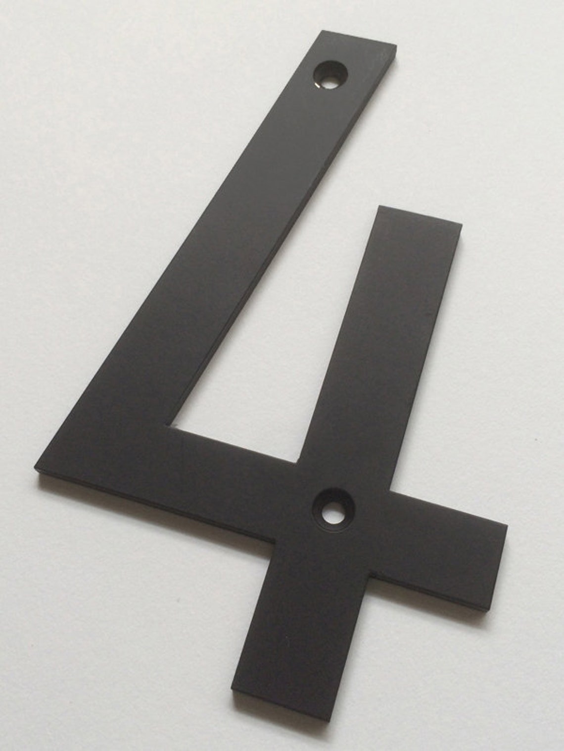 5 Inch High Craftsman Style House Numbers Satin Black - Etsy