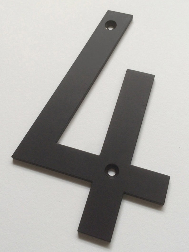 5 Inch High Craftsman Style House Numbers Satin Black - Etsy