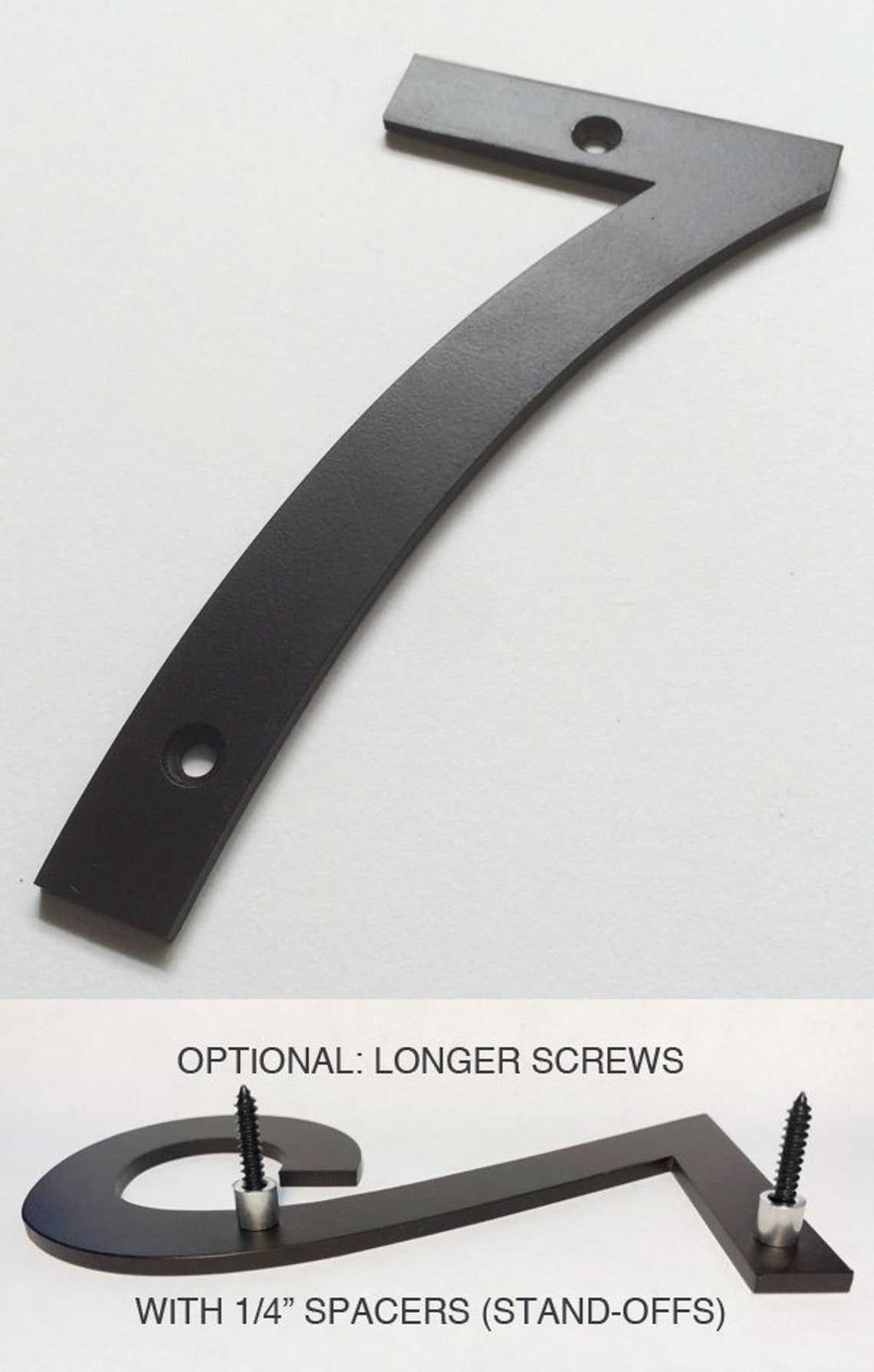 5 Inch High Craftsman Style House Numbers - Satin Black - Etsy