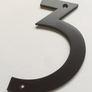 5 Inch High Craftsman Style House Numbers Satin Black - Etsy