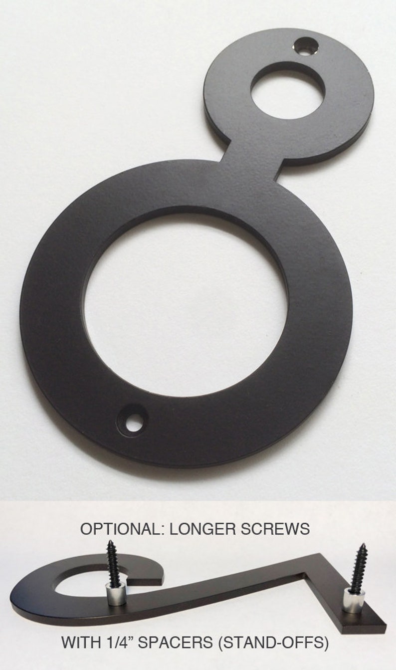 5 Inch High Craftsman Style House Numbers - Satin Black - Etsy