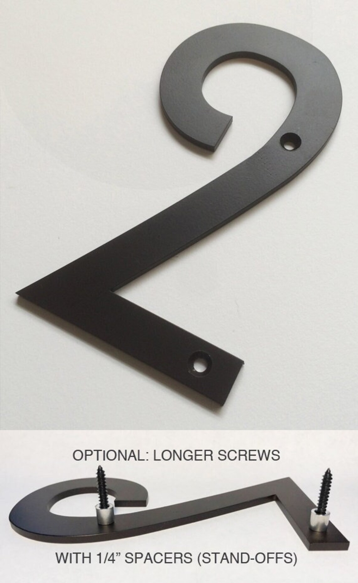 5 Inch High Craftsman Style House Numbers Satin Black - Etsy