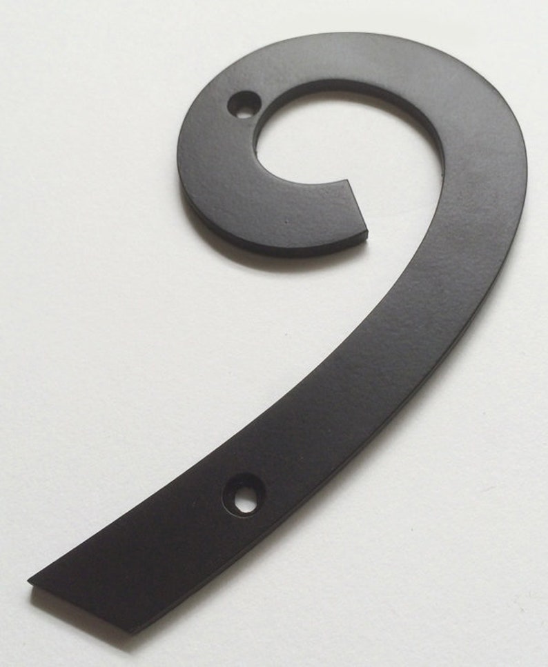 5 Inch High Craftsman Style House Numbers Satin Black - Etsy