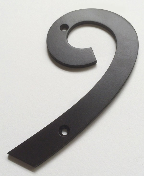 5 Inch High Craftsman Style House Numbers Satin Black - Etsy