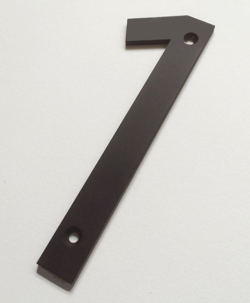 5 Inch High Craftsman Style House Numbers Satin Black - Etsy