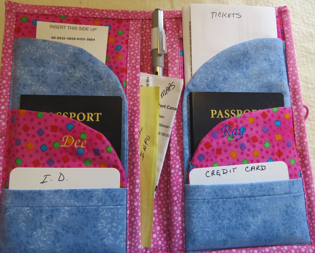 Family Travel Wallet - Personalized - Etsy