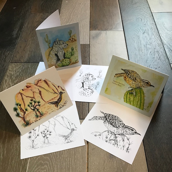 Desert Card - Etsy