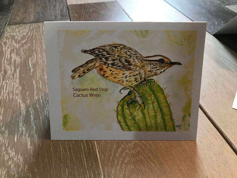 Hand Painted Watercolor Art Desert Note Card Collection Illustrated ...