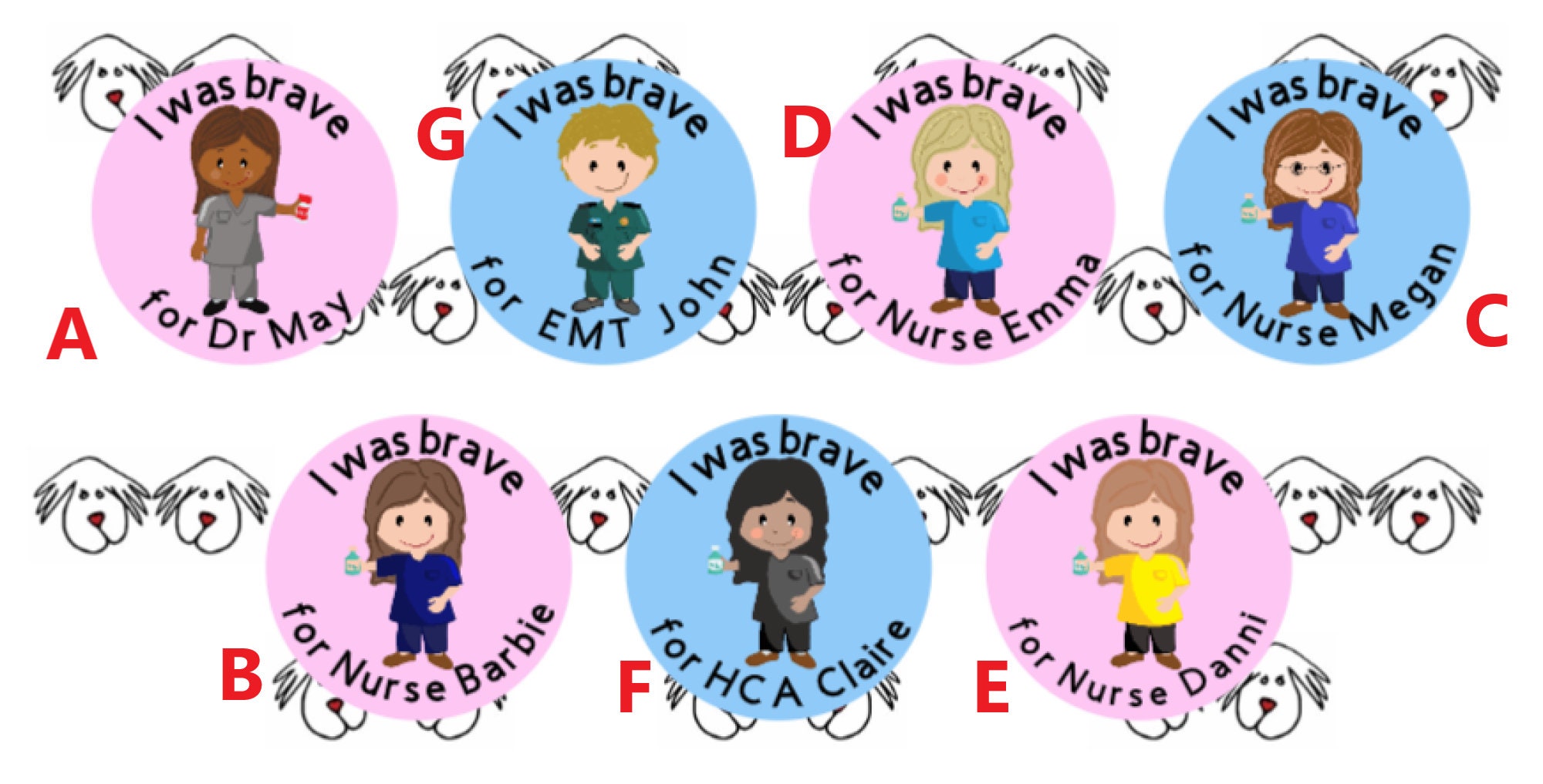 Cute Personalised Bravery Awards for Medical Professional Doctors Nurse ...