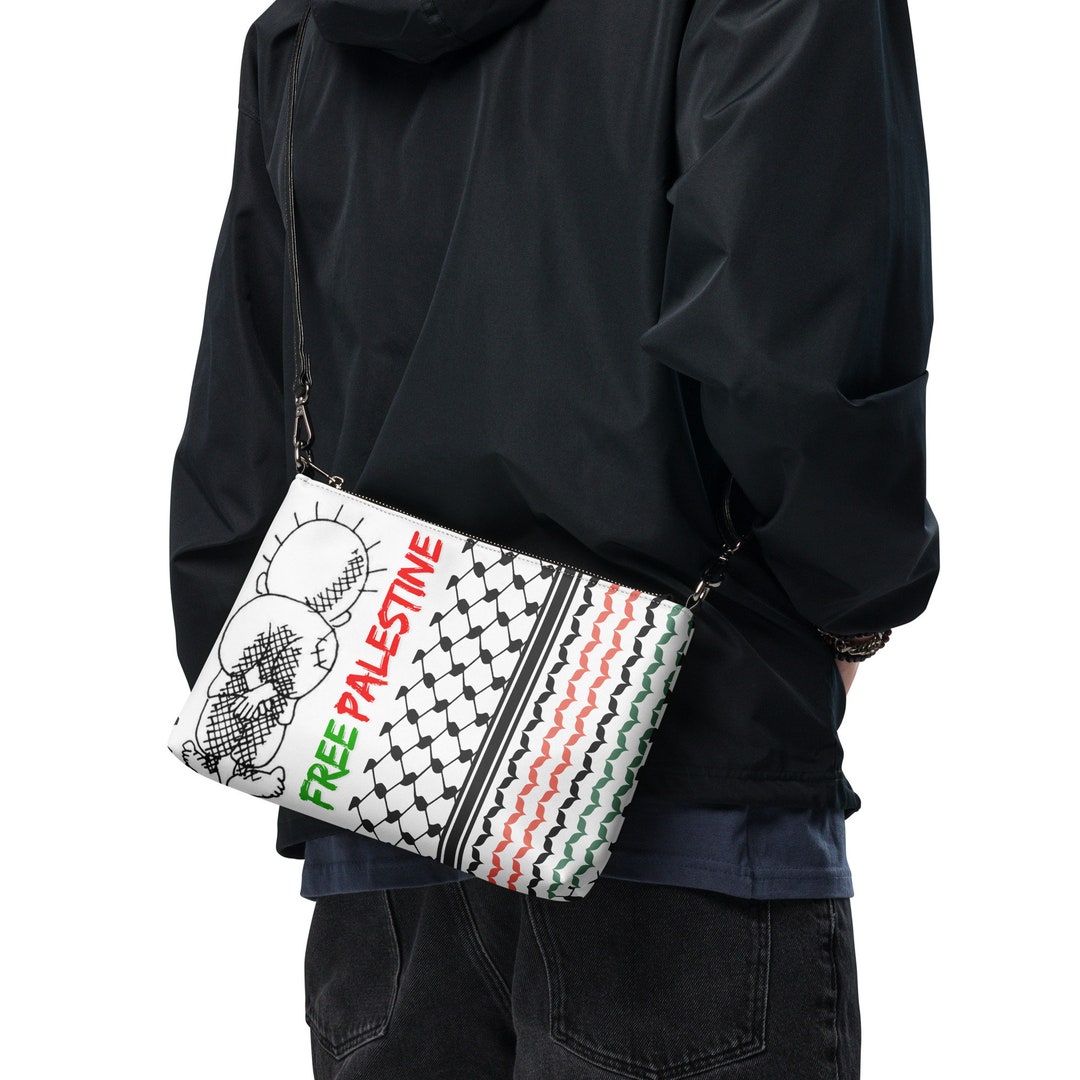 Palestine Crossbody Bag, Handala Bag, Palestinian Hanzala Bag, Kufiya ...