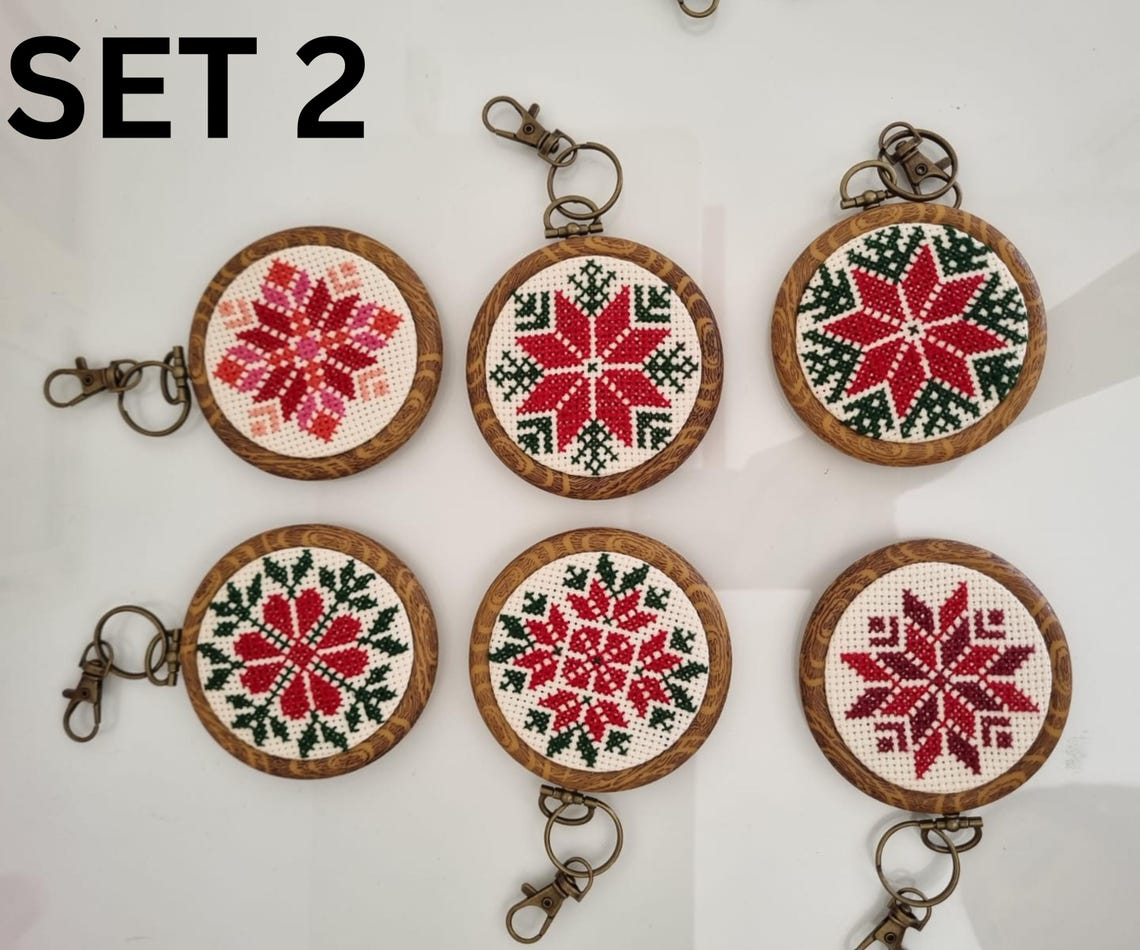 Handmade Palestinian Tatreez Medals, Palestine Flowers Embroidery ...