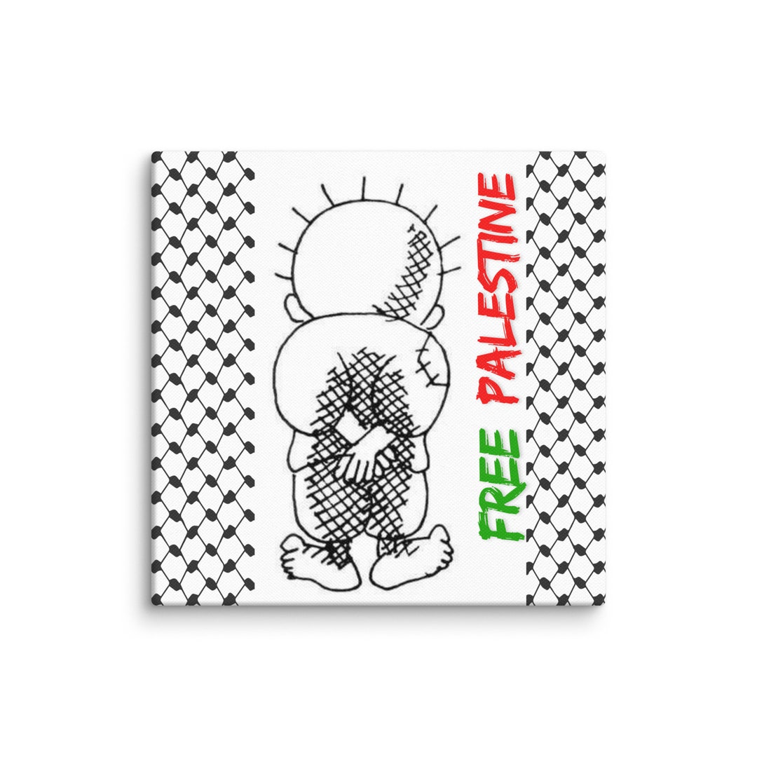 Handala Canvas, Palestinian Wall Art, Palestine Decor, Palestine Home, Hanzala - Etsy