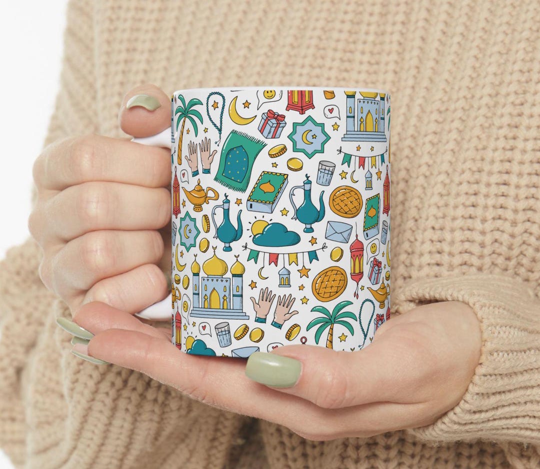 Islamic Ramadan Ceramic Mug, Eid Mubarak Gift, Ramadan Decoration, 11oz ...