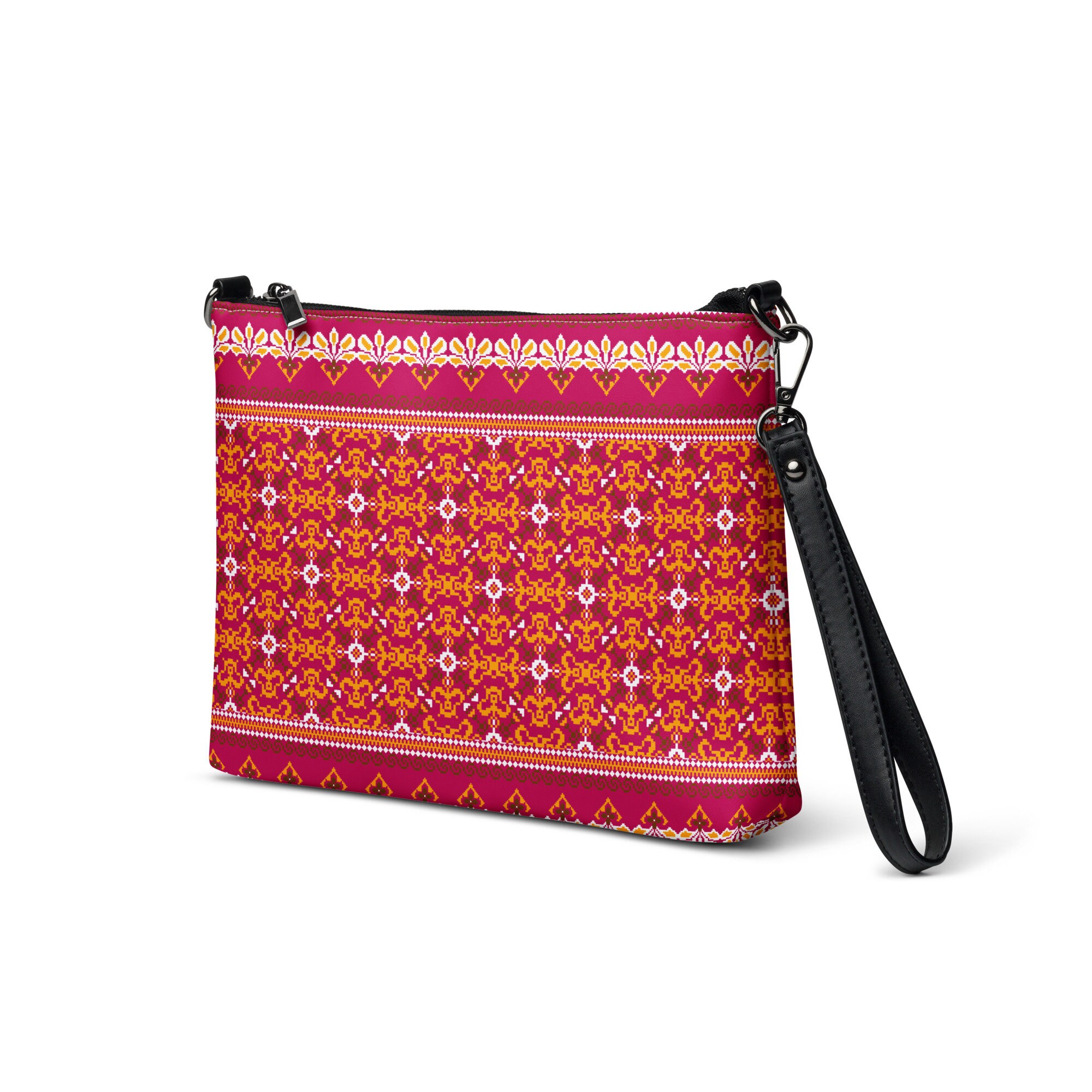 Traditional Palestinian Printed Pattern, Crossbody Bag, Hands Free ...