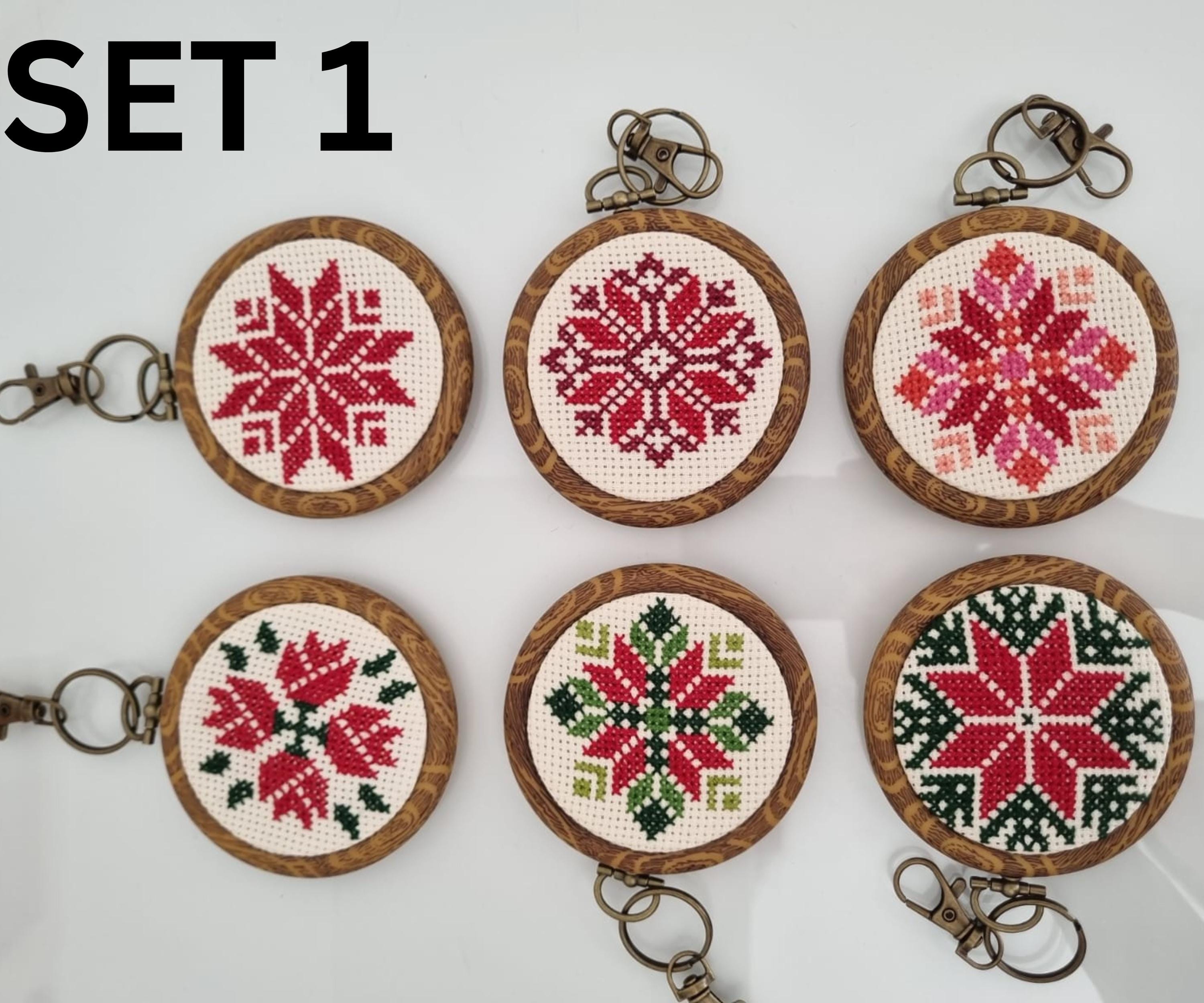 Handmade Palestinian Tatreez Medals, Palestine Flowers Embroidery ...