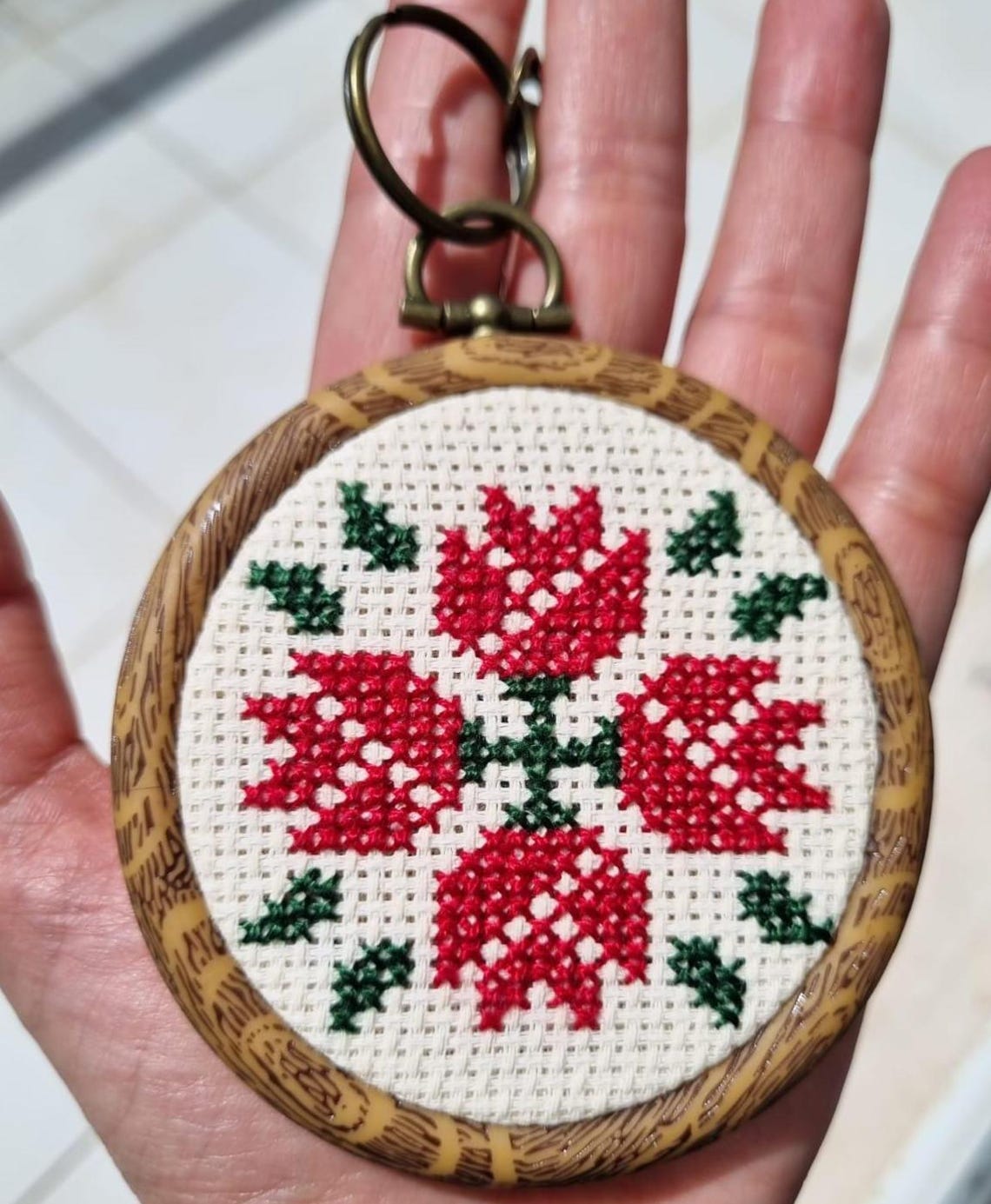 Handmade Palestinian Tatreez Medals, Palestine Flowers Embroidery ...